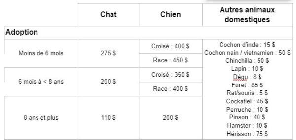 Adoption - Centre de services animaliers de Rimouski